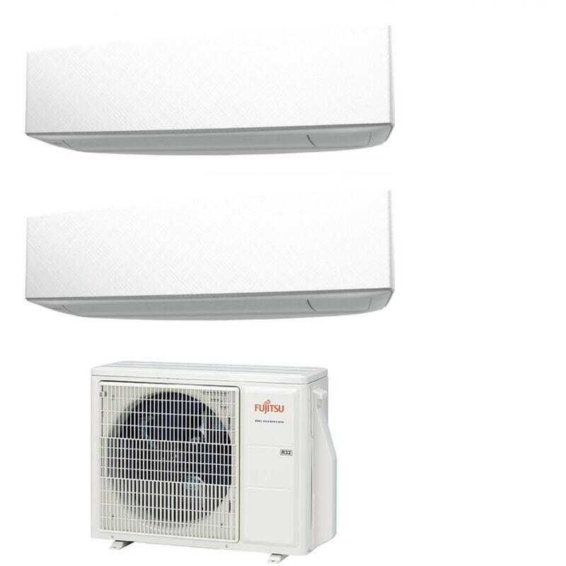 fujitsu climatiseur inverter dual split série ke 7+9 avec aoyg18kbta2 r ...