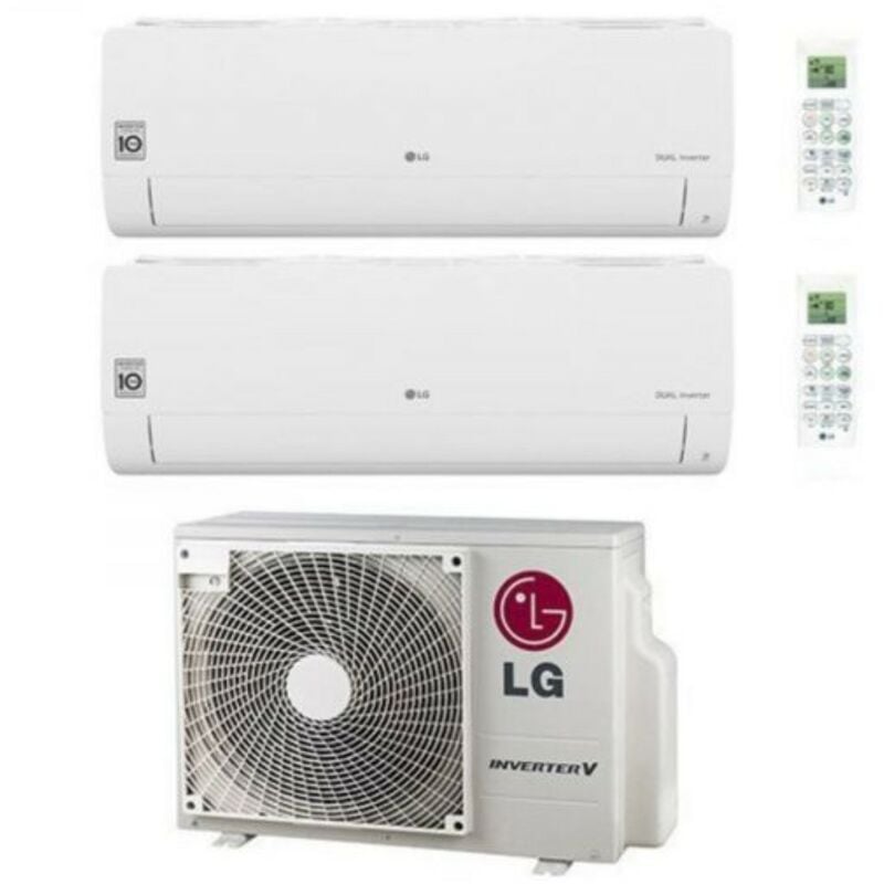 Climatiseur réversible Multi-split LG Libero Smart Series 7+9 avec MU2R15 UL0 R-32 Wi-Fi intégré ...