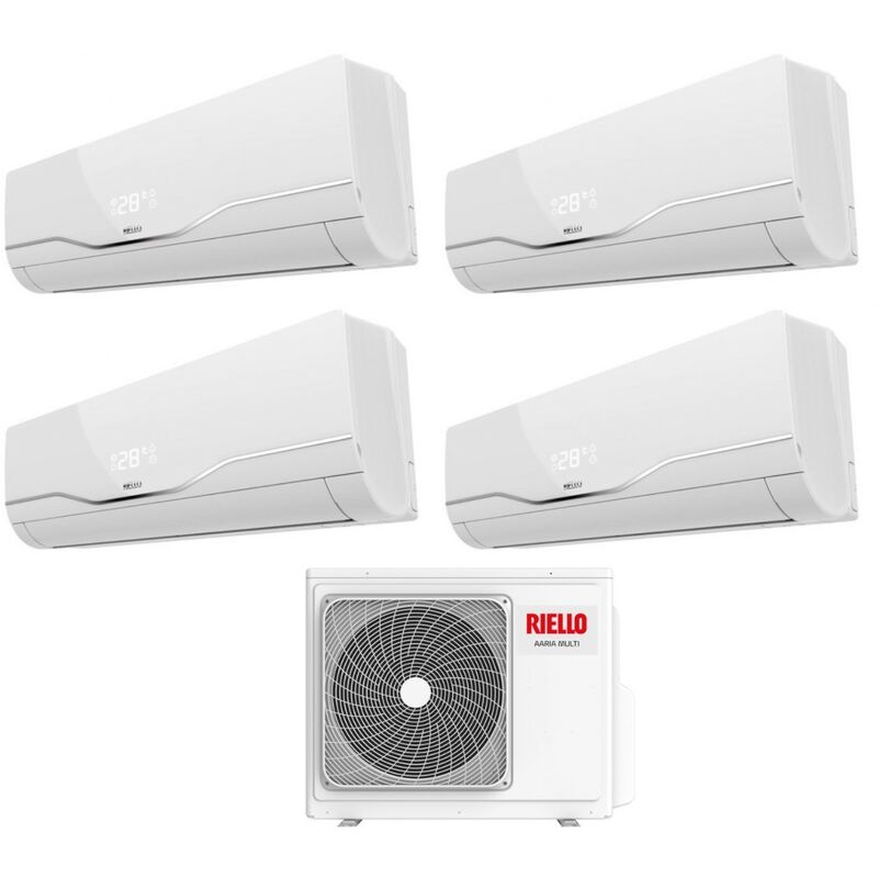 climatiseur riello quadri split inverter aaria plus series 7+7+9+9 avec ...