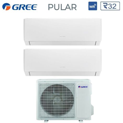 Climatiseur rèversible Dual Split Gree série PULAR 12+12 avec GWHD(18 ...