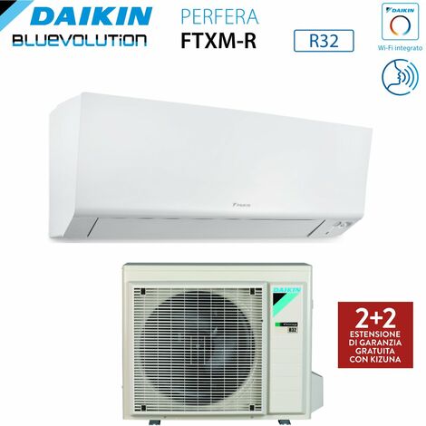 daikin bluevolution inverter air conditioner series perfera wall 9000 btu ftxm25r r-32 wi-fi ...