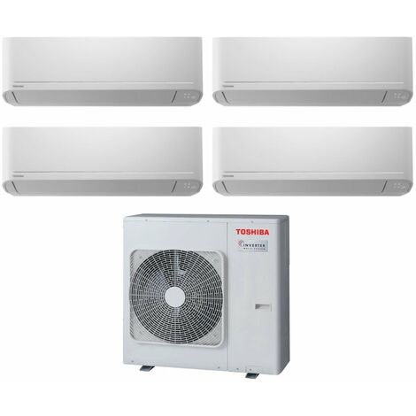 Toshiba Quadri Split rèversible Air Conditioner Series SEIYA 7+7+10+16 (7+7+9+15) RAS-4M27U2AVG ...
