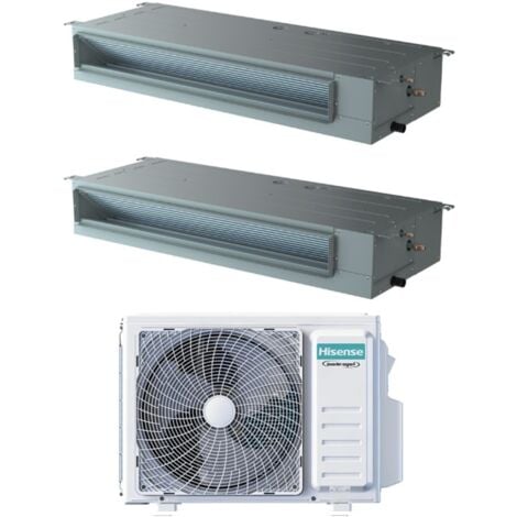 Hisense Dual Split rèversible Ducted Air Conditioner 9+12 with ...