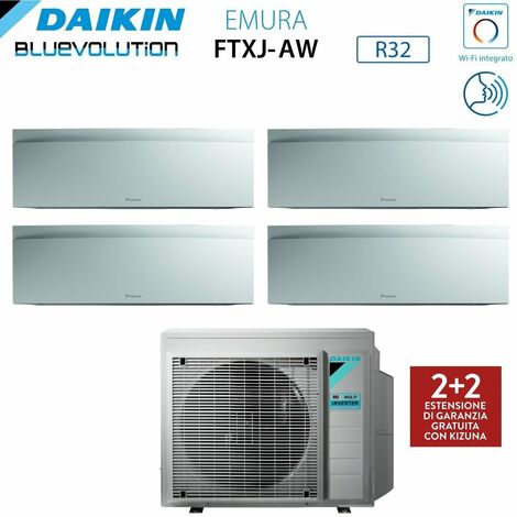 Climatizzatore Condizionatore Daikin Bluevolution Quadri Split Inverter serie EMURA WHITE III 9 ...