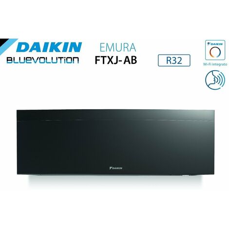 Daikin Bluevolution Trial Split Climatiseur rèversible Série EMURA BLACK III 7+7+18 avec 3MXM68N ...