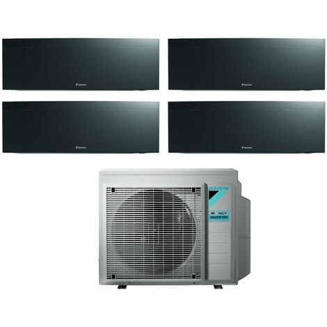 Daikin Bluevolution Quadri Split Climatiseur rèversible Série EMURA BLACK III 7+9+15+18 avec ...