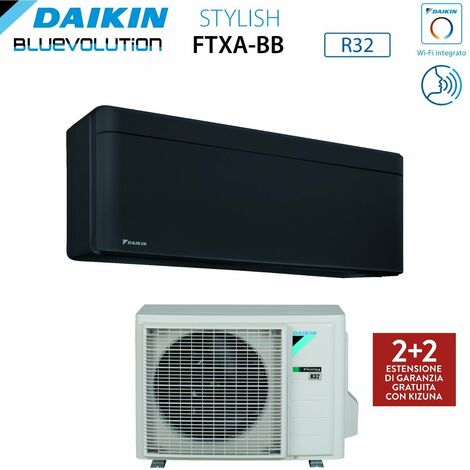 Daikin Bluevolution rèversible Air Conditioner Series STYLISH TOTAL BLACK 18000 Btu FTXA50BB R ...