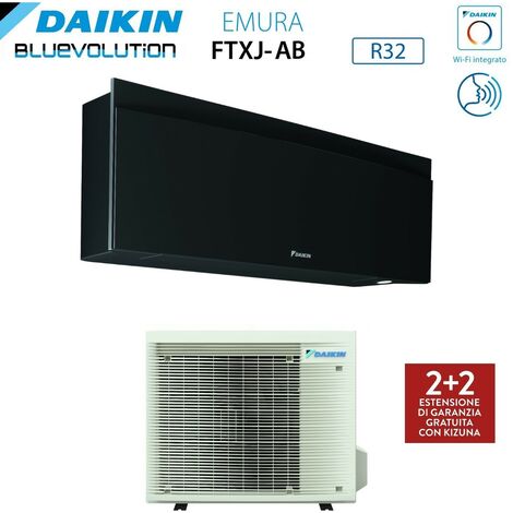 Daikin Bluevolution rèversible Air Conditioner Series EMURA BLACK III 18000 Btu FTXJ50AB R-32 Wi ...