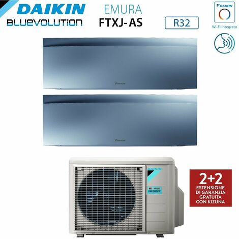 Daikin Bluevolution Dual Split rèversible Conditioner Series EMURA SILVER III 9+9 with 2MXM68N R ...