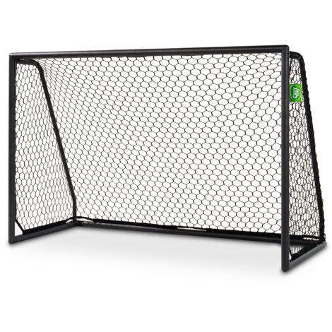 EXIT Scala aluminium football goal 6x4ft - black