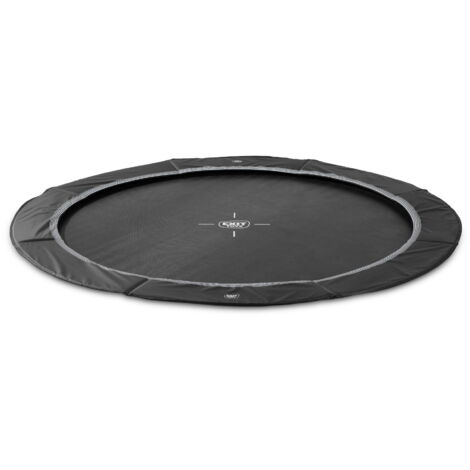 EXIT InTerra ground-level sports trampoline 14ft - black