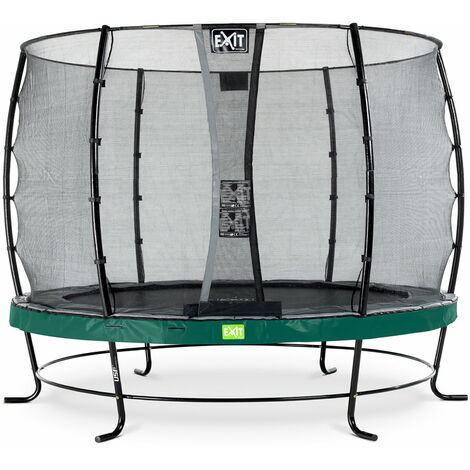EXIT Elegant trampoline 10ft with Economy safetynet - green