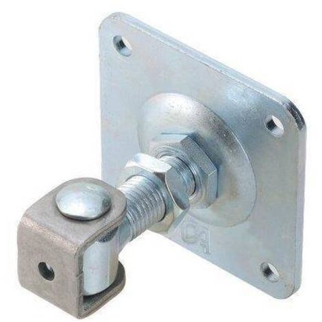 CARDINE A SALDARE CAVALLOTTO + PIASTRA 378 COMBI - ZINCATO REGOLABILE M16