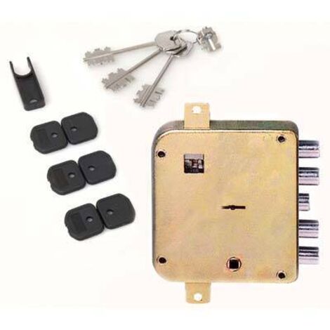 SERRATURA METALLO APPLICARE SER 322 DIERRE ATRA • DM M4 TRIPL+SCR IP.MM 28 E.MM 65 SX