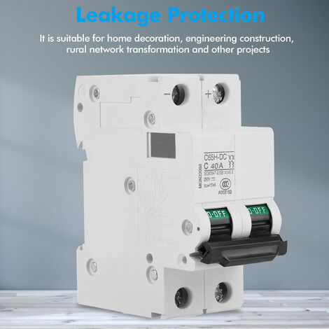 DEWIN Disyuntor en miniatura, interruptor de energía solar, disyuntor en miniatura de CC de bajo ...