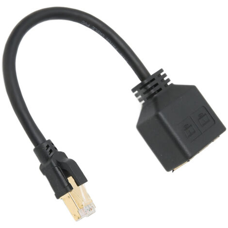 DEWIN Adaptador de red divisor de cable Ethernet RJ45, extensor de red ...