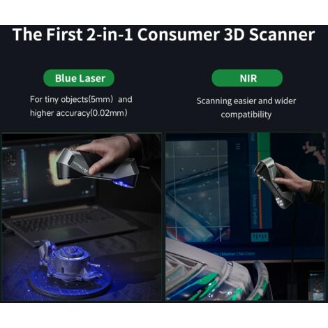 Creality CR-Scan Raptor Escáner 3D, precisión metrológica de 0,02 mm ...