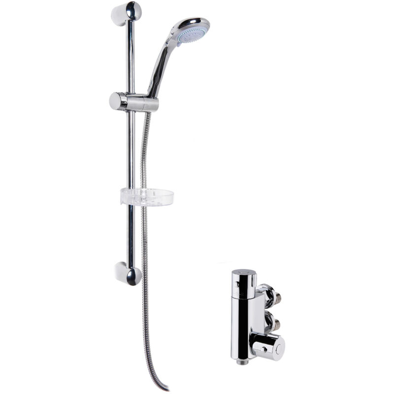 Round Thermostatic Vertical Bar Valve with Large Multi Function Handset ...