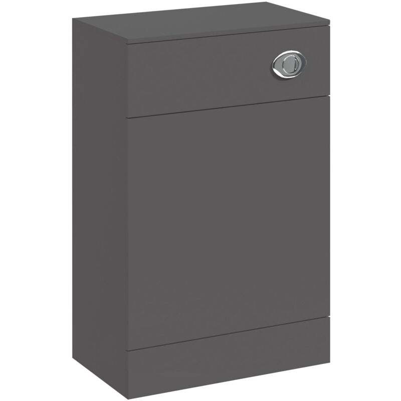 Modern Floor Standing Bathroom WC Toilet Unit - 500 x 300mm, Satin Dark ...