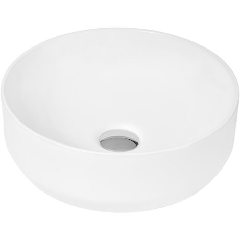 Round Ceramic Countertop Vessel without Overflow - 350mm
