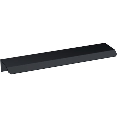 Finger Pull Handle, 150mm (96mm Centres) - Matt Black
