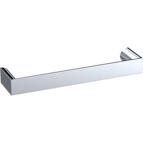 Furniture Handle Square D Shape Handle, 102mm (96mm Centres) - Chrome