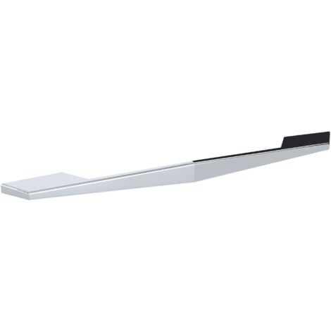 Furniture Handle Angular D Shape Handle, 256mm (224mm Centres) - Chrome