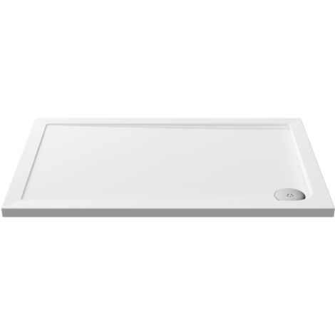 1200mm x 800mm Premium Rectangular Shower Tray - White