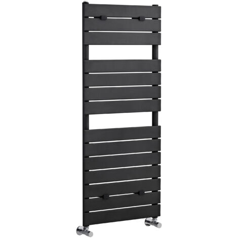 Heated Towel Rail with 14 Flat Panels - 2014 BTU - 1213mm x 500mm ...