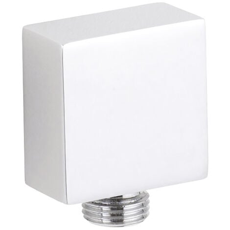 Square Outlet Elbow - Chrome