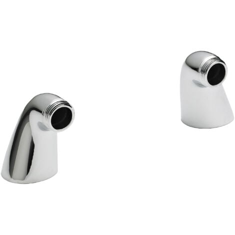 Tap Accessories Short Inlet Legs, Pair - Chrome