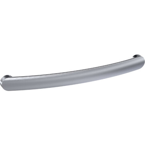 Furniture Handle Round D Shape Handle, 210mm (192mm Centres) - Satin Nickel