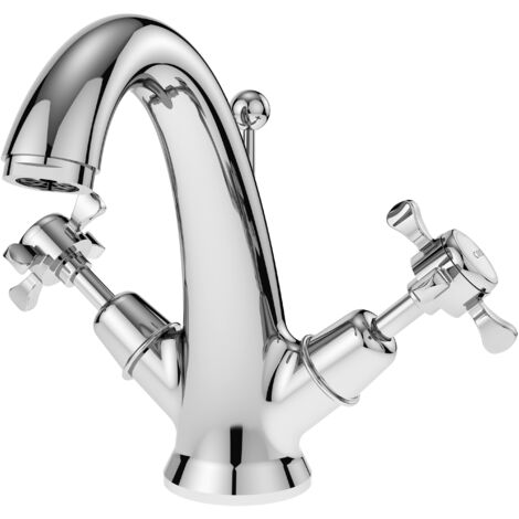 Traditional Crosshead Mono Basin Mixer Tap - Chrome