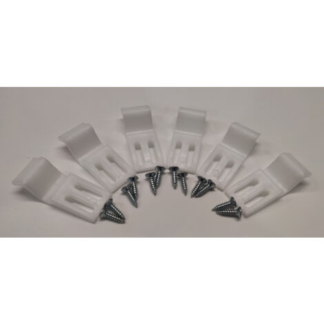 Bath Panel Clips and Screws- Pack of 6