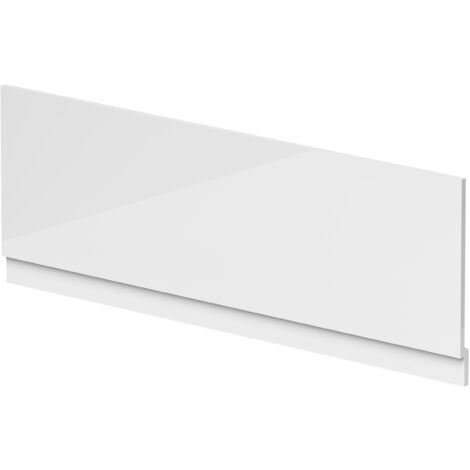 1600mm MDF Bath Front Panel & Plinth - Gloss White