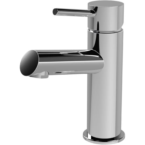 Round Mono Basin Mixer Tap & Push Button Waste - Chrome - Balterley