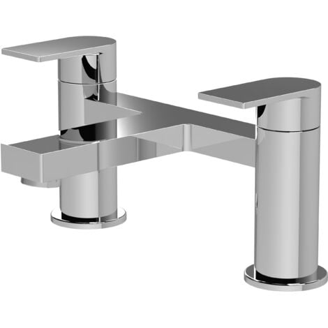 Contemporary Deck Mounted Bath Filler Tap - Chrome - Balterley