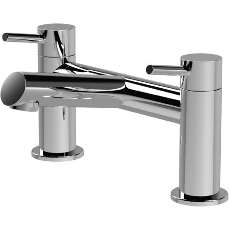 Minimalist Deck Mounted Bath Filler Tap - Chrome - Balterley