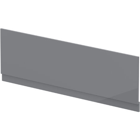 1800mm Bath MDF Front Panel & Plinth - Gloss Cloud Grey