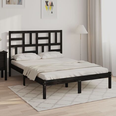 Bett 120x200 Schwarz
