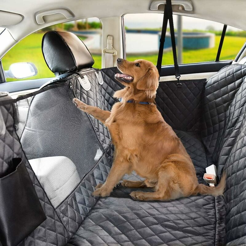 Vailge Waterproof Dog Car Seat Covers Dog Car Seat Covers Non Slip Scratch Resistant Dog Car Cover with Viewing Window for Cars SUVs XL