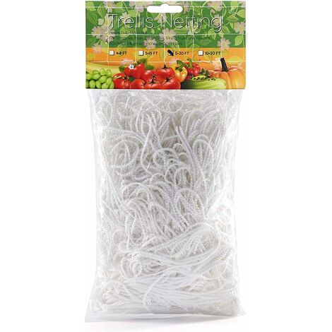 1.67mx 10m Garden Netting Polyester Trellis Plant Pea Support Netting ...