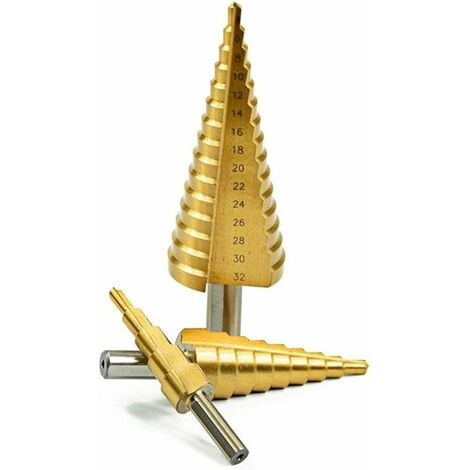 Spiral Fluted Drill Metric Helical Groove Pagoda Shaped Hole Cutter with Center Point Wood ...