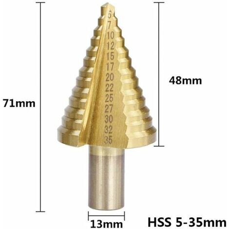 Spiral Fluted Drill Metric Helical Groove Pagoda Shaped Hole Cutter ...