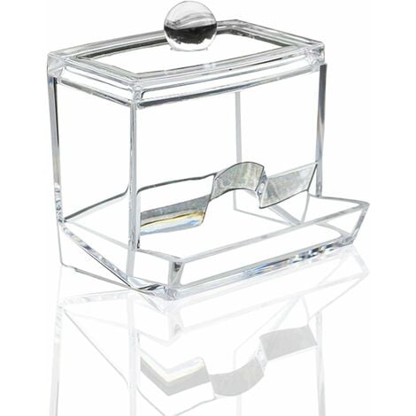 Acrylic Cotton Swab Dispenser Plastic Cotton Swab Holder Transparent ...