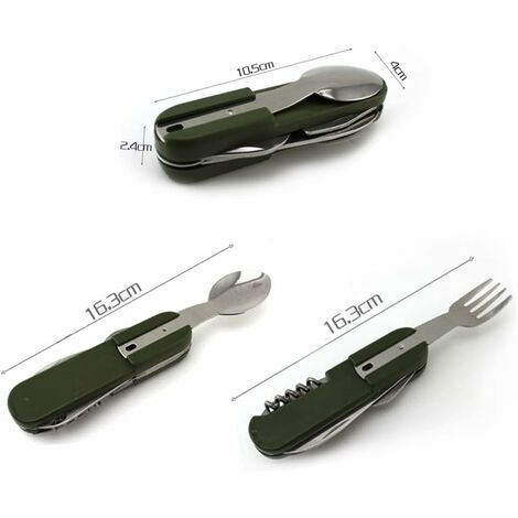 Outdoor Multifunctional Folding Knife, Foldable Cutlery, Stainless ...