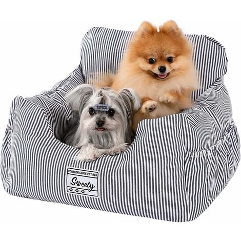 Amazon Brand - Umi Dog Car Seat with Safety Belt Heavy Duty Soft Dog ...