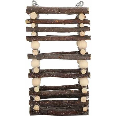 Wooden Rabbit Grass Stand Eating Rack Rabbit Hay Feeder Rack Small ...