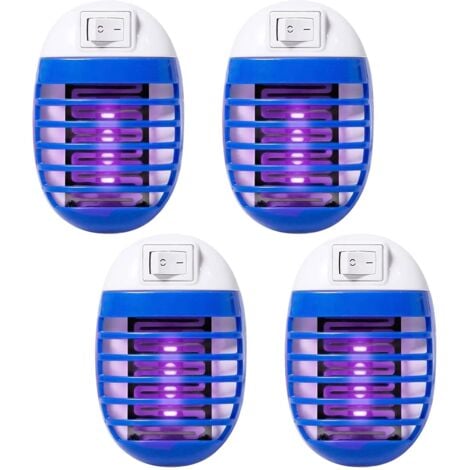 Indoor Mosquito Repellent Lamp Mosquito Killer Lamp Mosquito Repellent Plug Mosquito Trap for Home Electric Fly Killer Kitchen Bedroom Dining Room Garden 4PACK