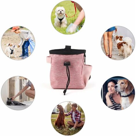 Dog Treat Bag, Dog Treat Waist Pouch Hands Free Bag, Pet Training Bag ...